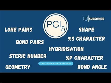 PCl Molecule How To Calculate Hybridization S P Character Geometry Of PCl