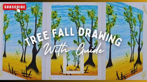 Tree Fall Drawing For Beginners How To Draw A Tree Fall Drawing Easydrawing Treefall Colouring