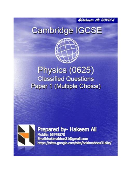 Pdf Igcse Physics Paper 1 Dokumen Tips