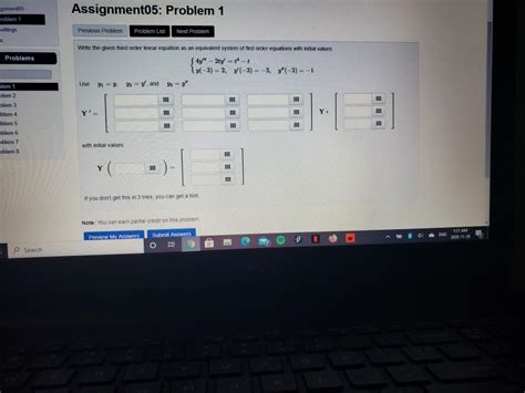 solved assignment05 problem 1 gnment05 roblem 1 ettings
