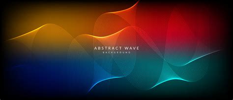 Abstract Wave Line Art Vector Art At Vecteezy