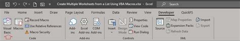 How To Create Multiple Worksheets From A List Using Vba Macros With