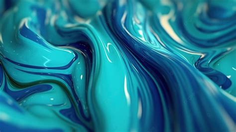 화려한 3d 렌더링된 청록색 액체 추상 디자인 액체 질감 오일 텍스처 액체 배경 배경 일러스트 및 사진 무료 다운로드 Pngtree