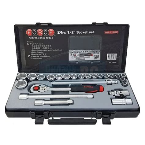 24pc 12 Socket Set Force 4246 5 Sakr Building Materials