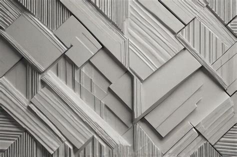 A White Piece Of Architecture With A Picture Of A Large Rectangular Structure Premium Ai