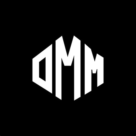Premium Vector Omm Letter Logo Design With Polygon Shape Omm Polygon