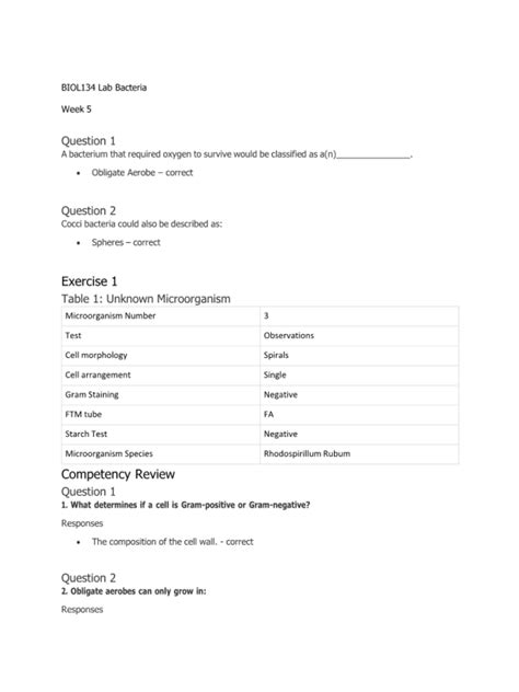 biol134 week 5 lab assignment bacteria course resources