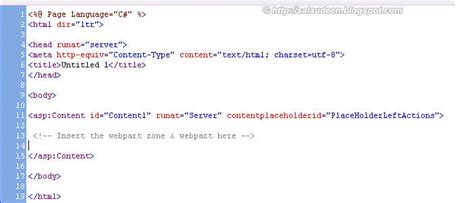 How To Insert A Custom Webpart On The Master Page Sharepoint Diary