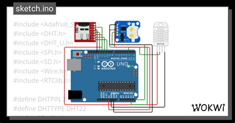 Data Logging System Wokwi Esp32 Stm32 Arduino Simulator