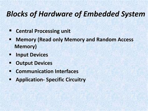 Introduction To Embedded Systems Pptx Operating Systems Computer Software And Applications