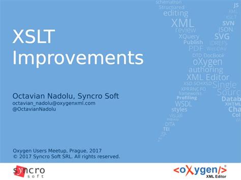Xslt 30 Improvements Xml Prague 2018 Ppt