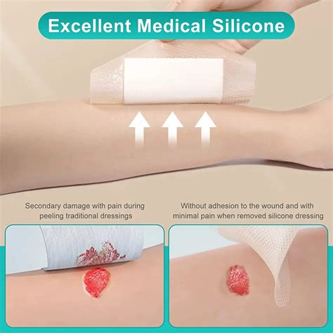 Waterproof Silicone Foam Wound Dressing For Bed Sores