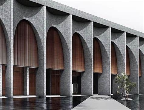 Arched Windows Facade Architecture Design