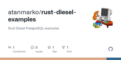 github atanmarko rust diesel examples rust diesel postgresql examples