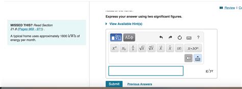 Solved Express Your Answer Using Two Significant Figures