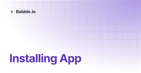 installing app
