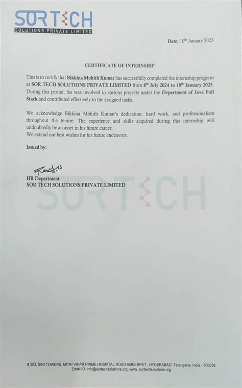 Java Javadeveloper Sql Javareact Css Html Mohith Kumar Bikkina