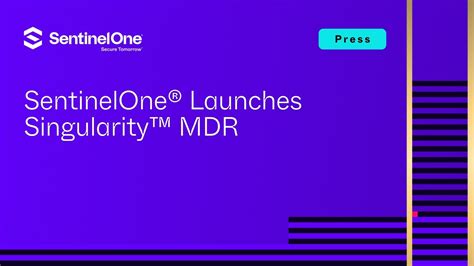 Sentinelone® Launches Singularity™ Mdr