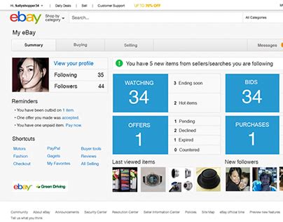 Ebay Redesign Projects Photos Videos Logos Illustrations And
