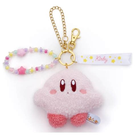 Plush Keychain Puffy Kirby Meccha Japan