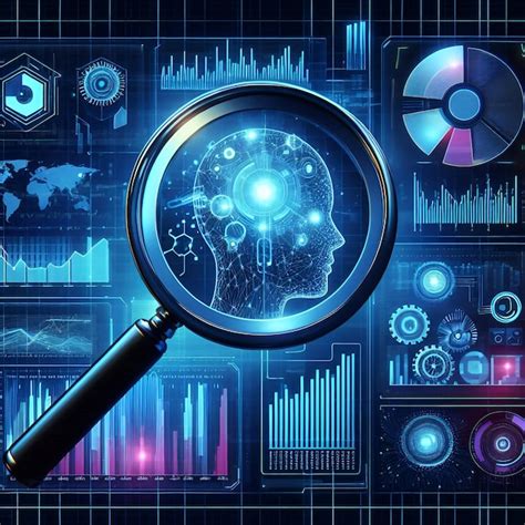 Data Analysis Search Engine Optimization Or Seo Magnifier Charts Graphs Premium Ai Generated Image