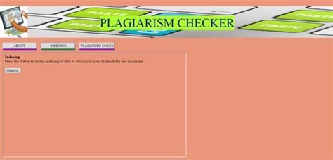 The First Page The User Interface Fig 2 Shows The Indexing Of The