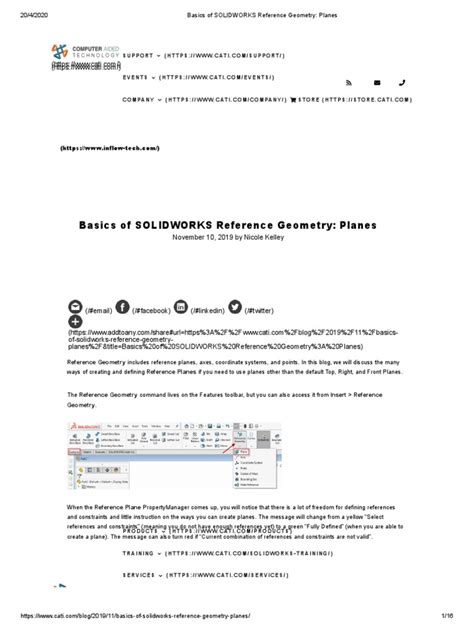 Solidworks Reference Geometry Planes Pdf 3 D Printing Plane