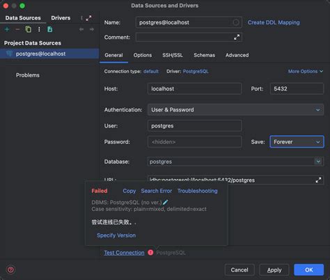 I Cant Connect To Postgres Database Ides Support Intellij Platform