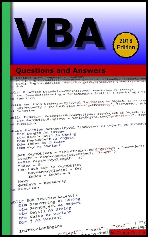 Vba Programming Questions And Answers Question And Answer