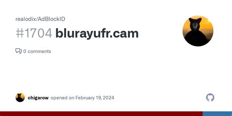 Blurayufr Cam Issue 1704 Realodix AdBlockID GitHub