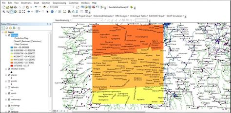 Final Prediction Map For The Spatial Distribution Of Cadmium Around The