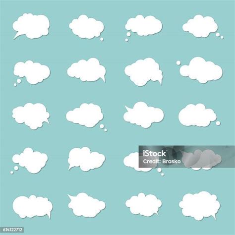 설정 음성 거품 팝 아트 스타일 클라우드 만화책 생각 말풍선에 대한 스톡 벡터 아트 및 기타 이미지 말풍선 벡터 대화 풍선 문자 기호 Istock