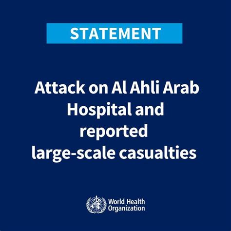 Abdirashid Omar Warsame On Linkedin Who Statement On Attack On Al Ahli