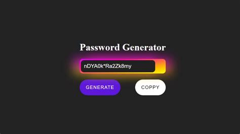 Membuat Password Generator Html Css Javascript Project Javascript Youtube