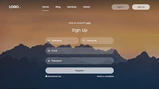 How To Create A Login And Register Page Using Html Css And Javascript