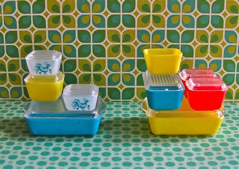 Vintage Miniature Pyrex Refrigerator Dishes
