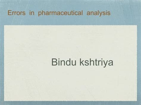Methods Of Minimizing Errors Ppt