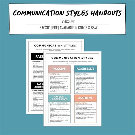 Communication Styles Etsy