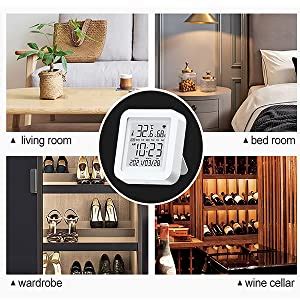 Amazon Com Smart WiFi Temperature Humidity Monitor TUYA Wireless Temperature Humidity Sensor
