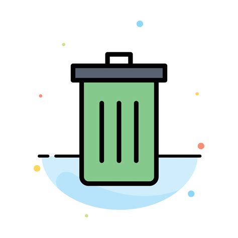 Basket Been Delete Garbage Trash Abstract Flat Color Icon Template 13249619 Vector Art At Vecteezy