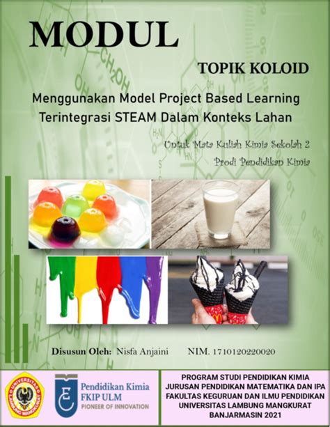 Pdf Modul Materi Koloid Berbasis Model Project Based Learning