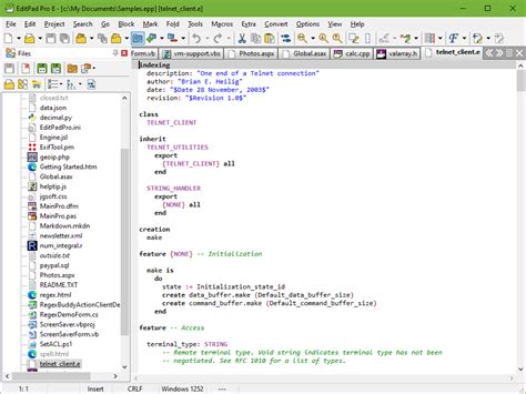 Coders Editor To Edit Eiffel Source Code