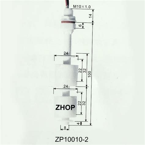 M10 100MM Dual Level Control PP Water Level Sensor Grandado