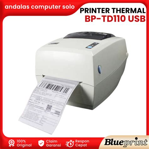 Jual Printer Thermal Label Barcode Resi Blueprint Bp Td110 Usb Printer