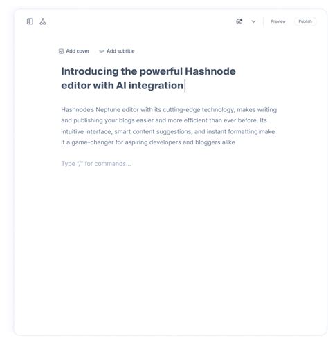 Start A Developer Blog Hashnode Custom Domain Sub Path Hosted