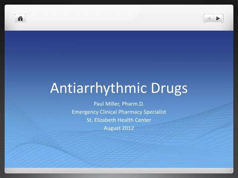 Ppt Antiarrhythmic Drugs Powerpoint Presentation Free Download Id