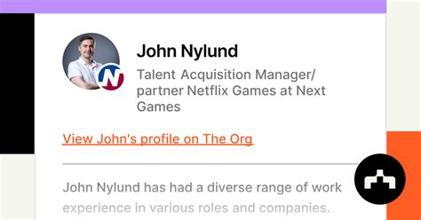 John Nylund Talent Acquisition Manager Partner Netflix Games At Next Games The Org