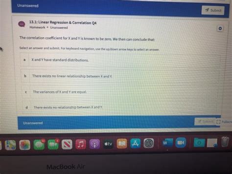 solved 13 1 linear regression and correlation q1 homework