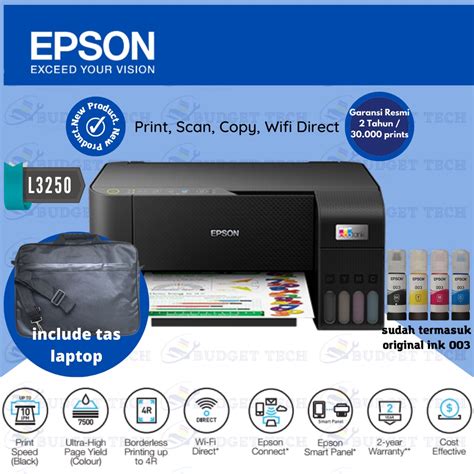 Jual Printer Epson L3250 NEW EcoTank Print Scan Copy Wifi Termurah Shopee Indonesia