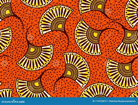 Textile Fashion African Print 52 Stock Vector Illustration Of Africa